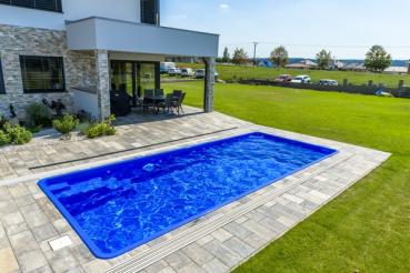 Set Fieberglas Pool Gemini 8,2m x 3,5m x 1,5m