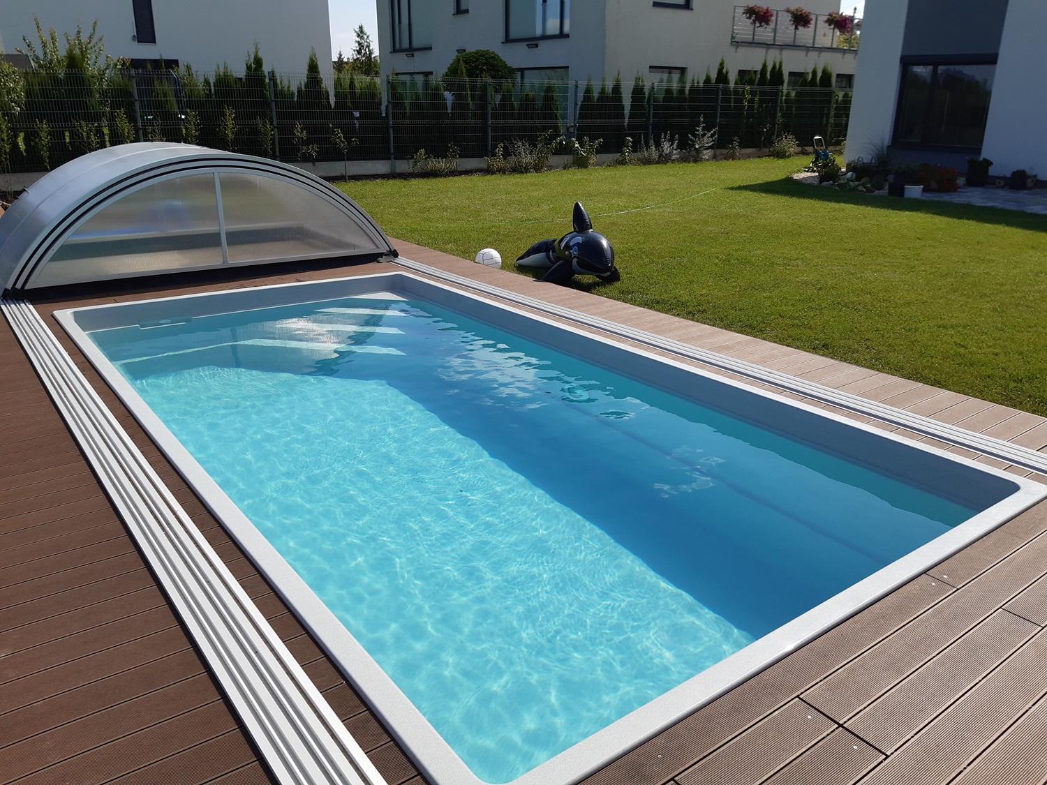 Set Fieberglas Pool Pegas 6,1m x 3,1m x 1,4m
